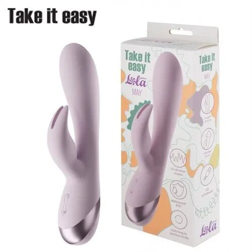 Lola Games Перезаряжаемый вибратор Take it Easy May (19 см х 3.2 см)