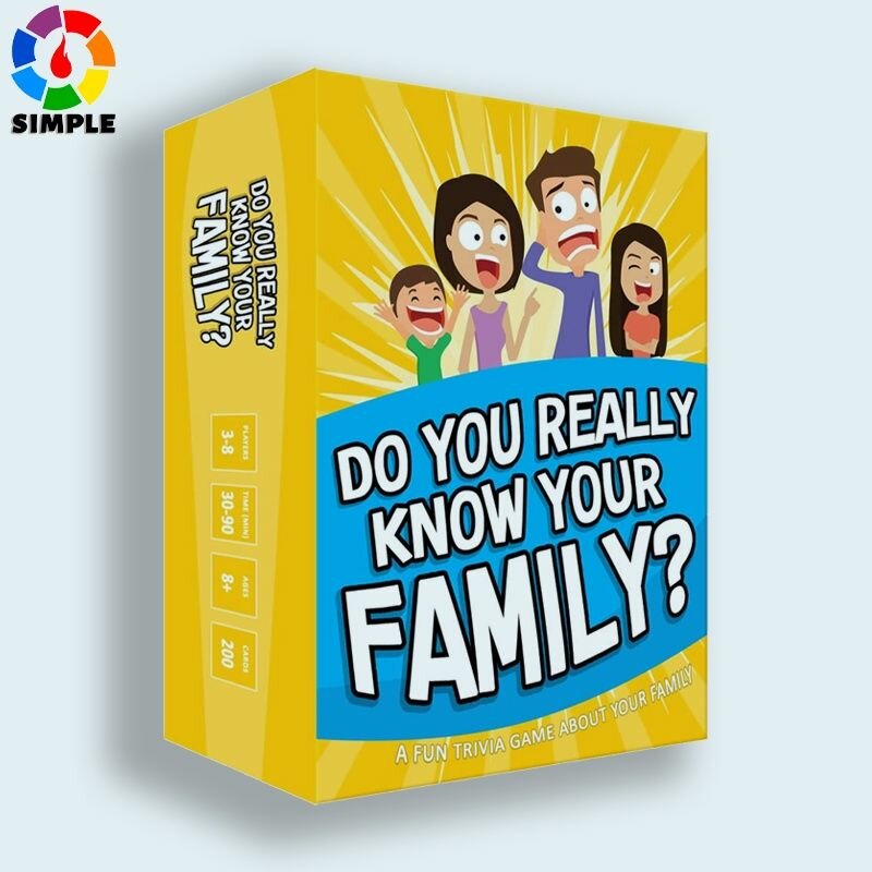 Do You Really Know Your Family? A Fun Family Game Карточная игра Настольная игра