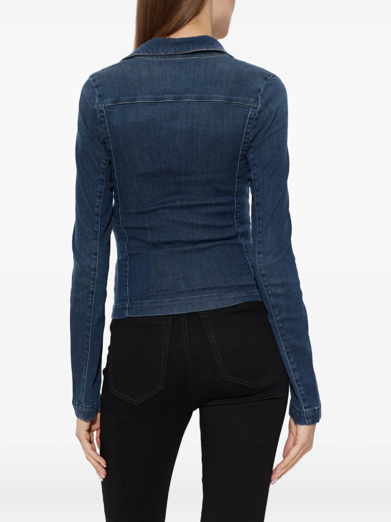 Рубашка DIESEL Full-zip shirt in denim, размер 38 EU, синий — фото 1