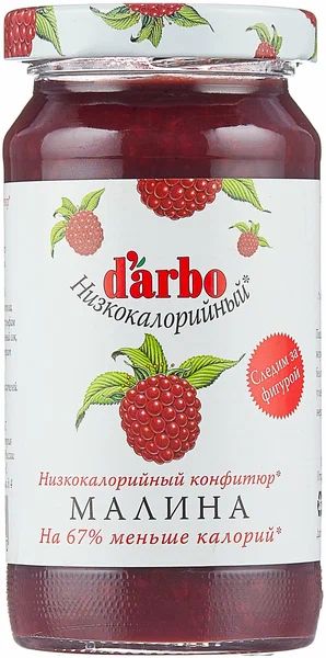 Конфитюр DARBO низкокалорийный Малина 60% фруктов без сахара 220г