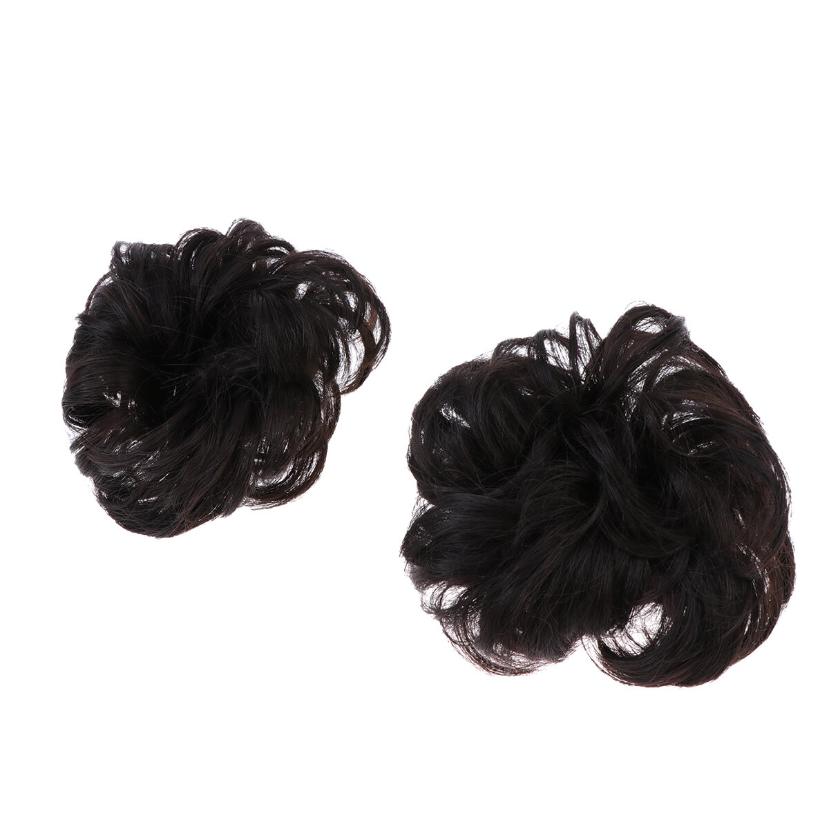 2 Штуки Накладной Хвостик Из Искусственной Косы Для Женщин И Девушек Чёрный Размер 1