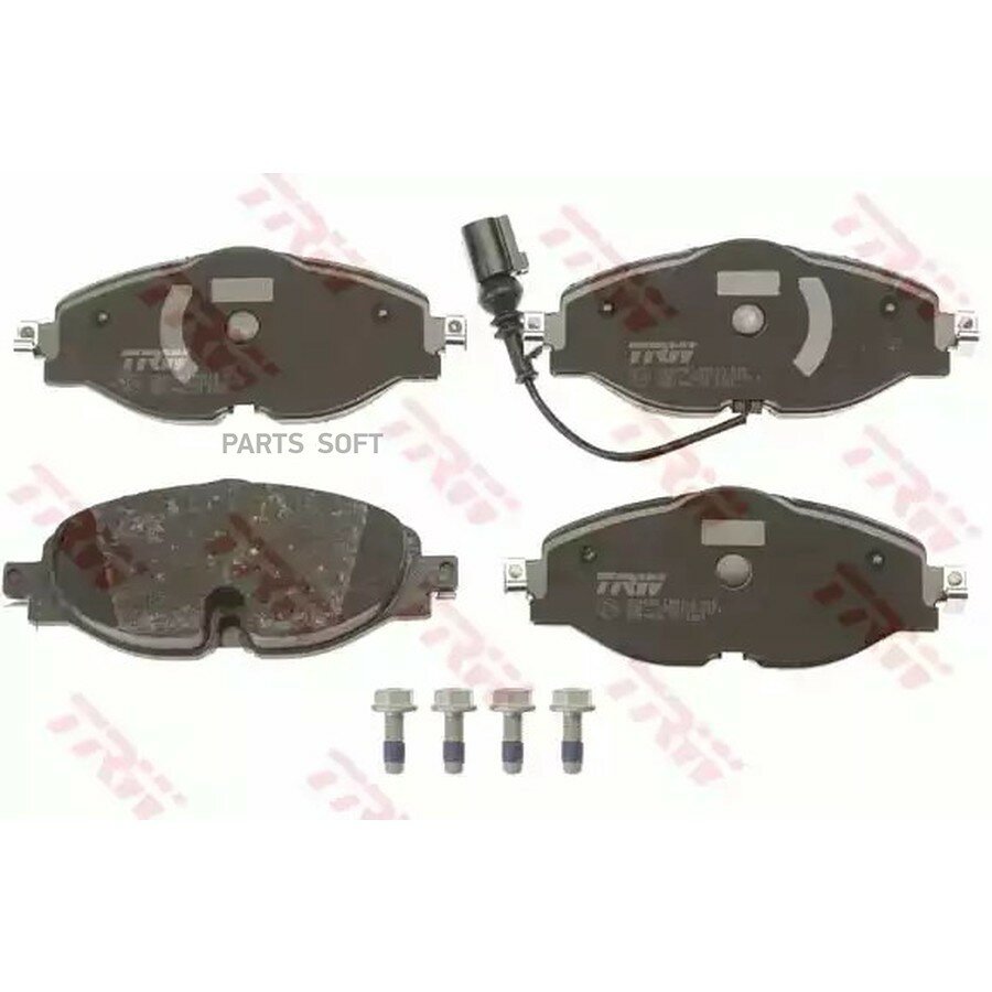 Колодки тормозные AUDI A3/SKODA OCTAVIA/VW GOLF 12-/PASSAT 14- передние