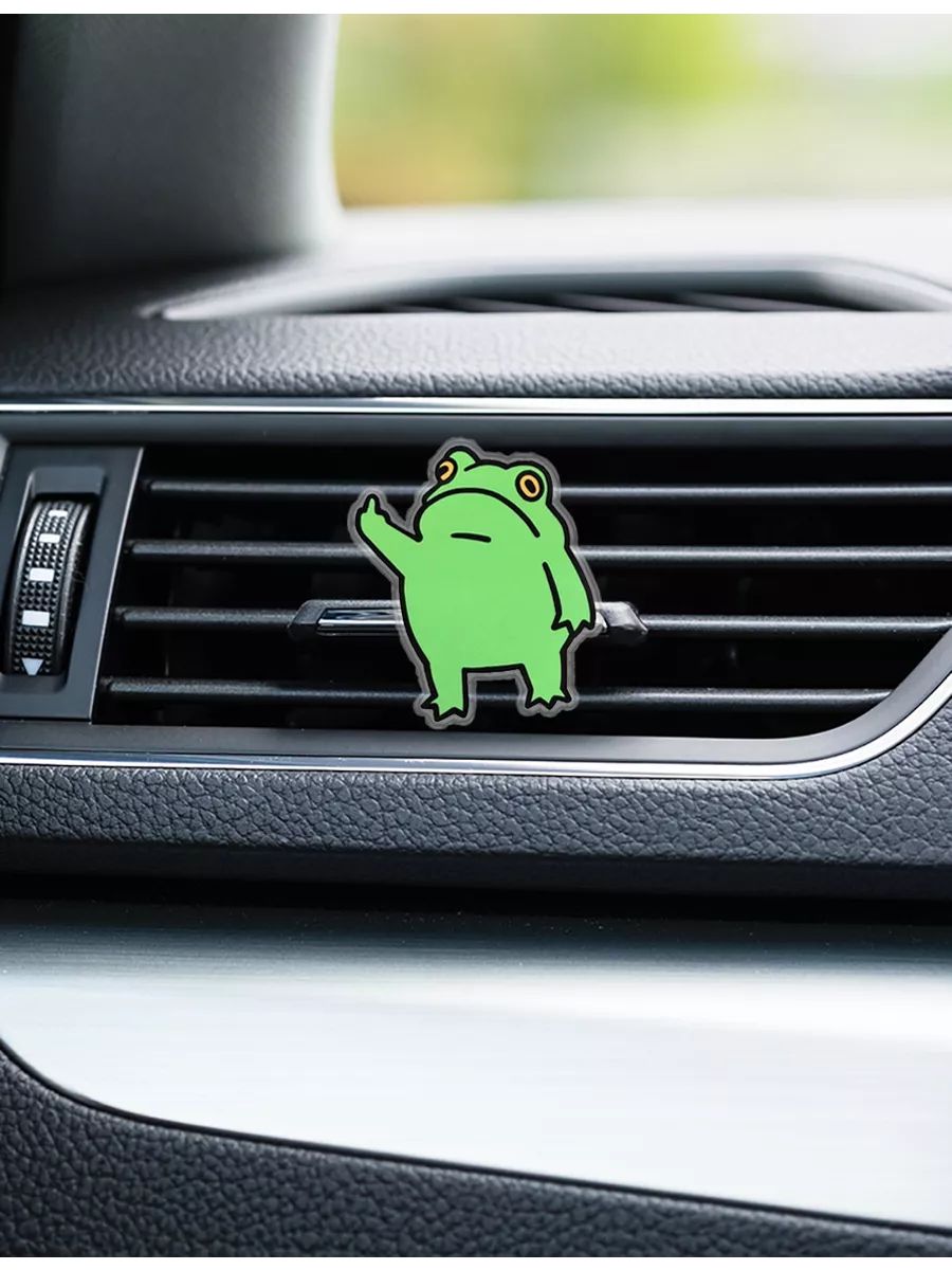 Игрушка акриловая на панель авто лягушка