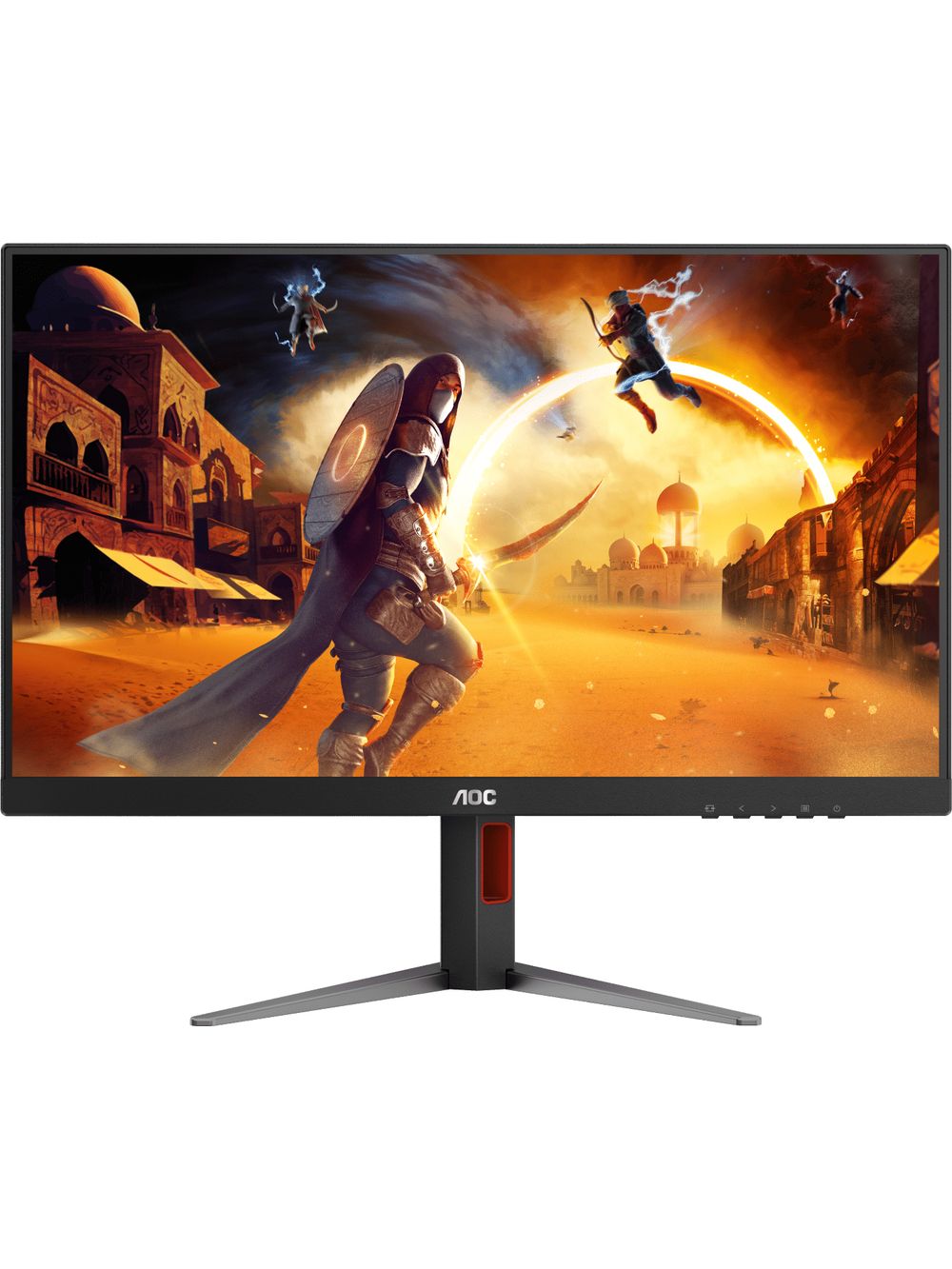 AOC 27" Монитор Q27G4/D (Q27G4/D), IPS, 2560x1440 2K, 200 Гц, черный, красный