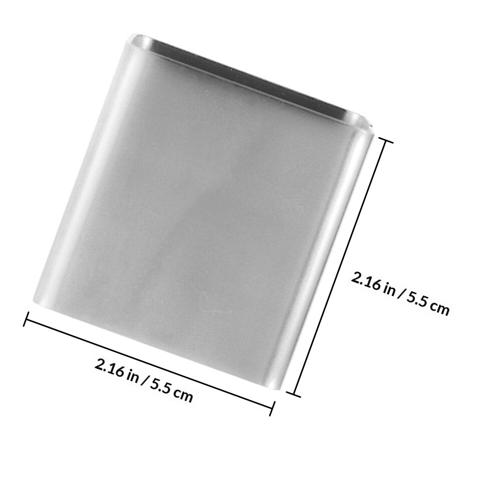 Кольца Для Мусса Из Нержавеющей Стали 2шт Размер 5.50X5.50X5.00CM Серебристый Цвет