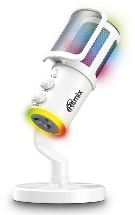 Микрофон Ritmix RDM-178S, белый