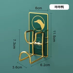 Крючок с крякающим утенком для кухни и ванной комнаты - без сверления, сильный клей, одиночный