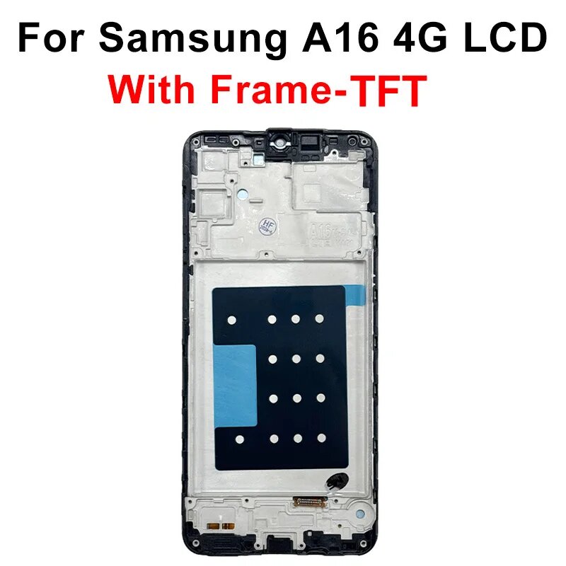 6,7-дюймовый OLED LCD-экран Для Samsung Galaxy A16 4G/5G SM-A165F/SM-A166B, 4G TFT-black Frame