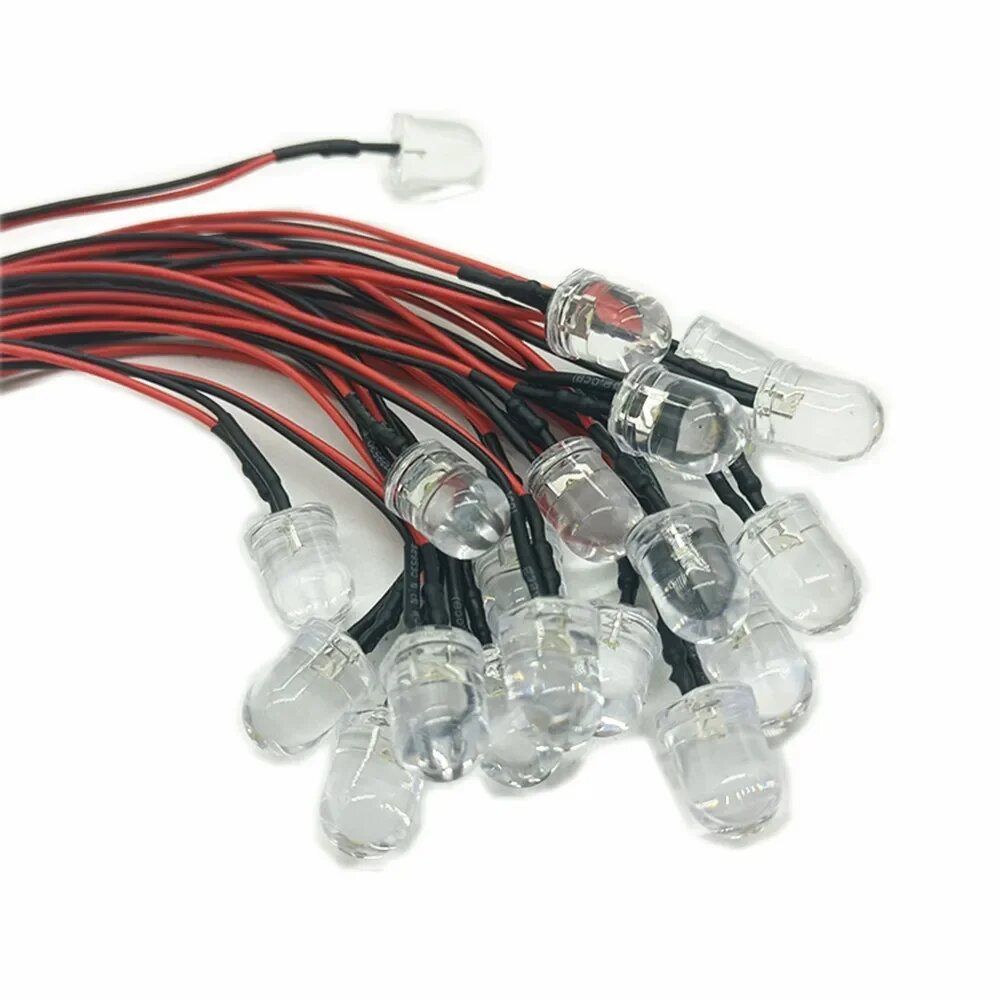 Светодиоды TAKEY BALL 12V 8mm 10mm 8MM without bracket, Red