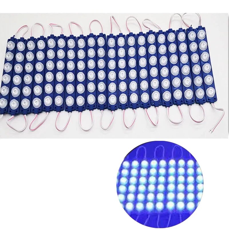 Модули GRN-FLASHING 20 шт, 12В, 6 LED blue