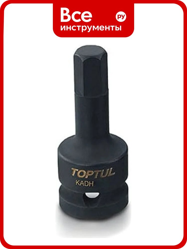 Головка ударная шестигранная 6 мм, 1/2"DR TOPTUL KADH1606