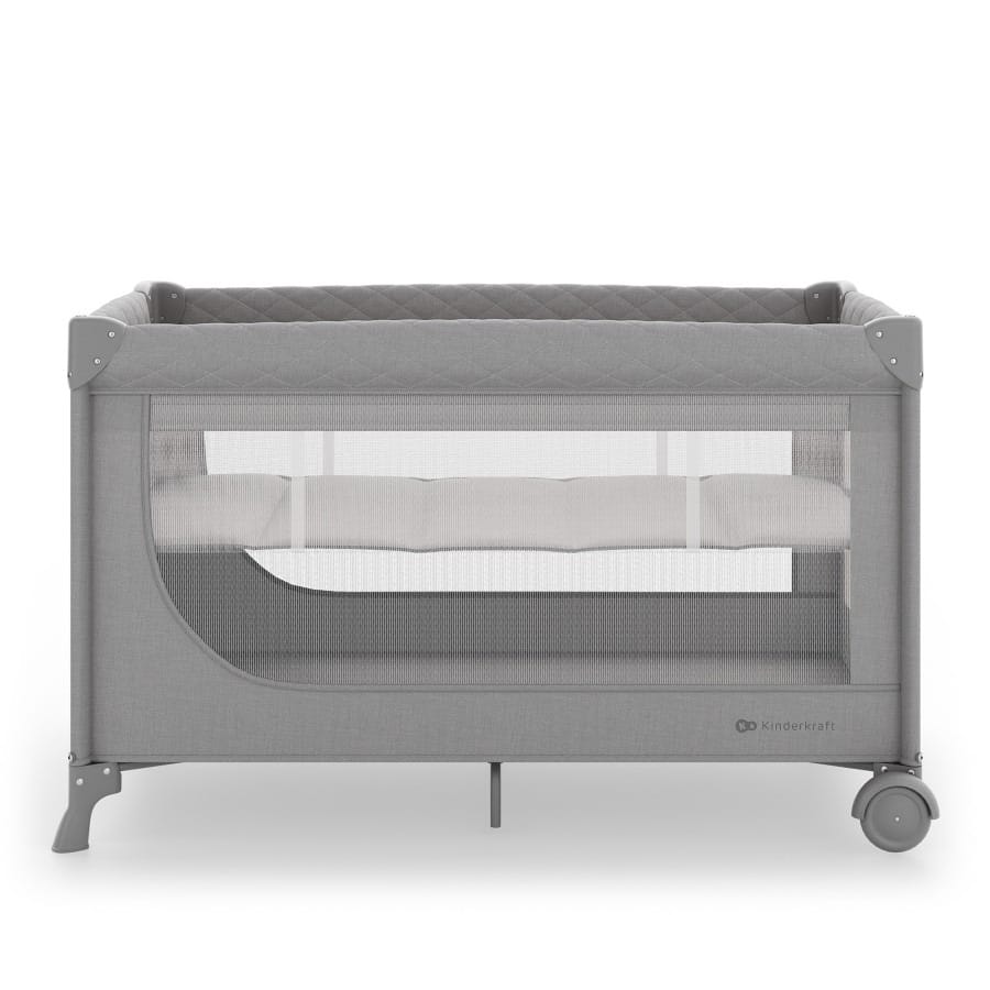 Кровать детская Kinderkraft Leody Up, серый, 125x65x75 см, макс. нагрузка 15 кг