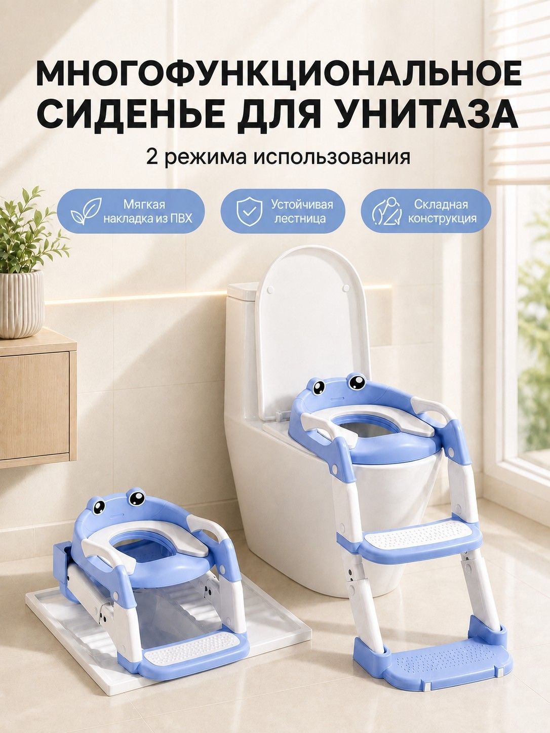 Детский горшок стремянка, универсальный детский накладка сиденье на унитаз 2 в 1