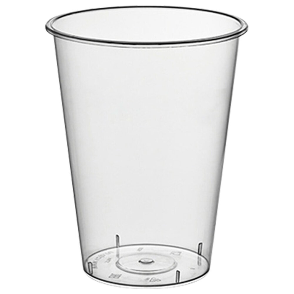 Упаковка 300 шт. Стакан одноразовый 375 мл, пластиковый, матовый, Bubble Cup, сверхплотный, взлп, 1020П