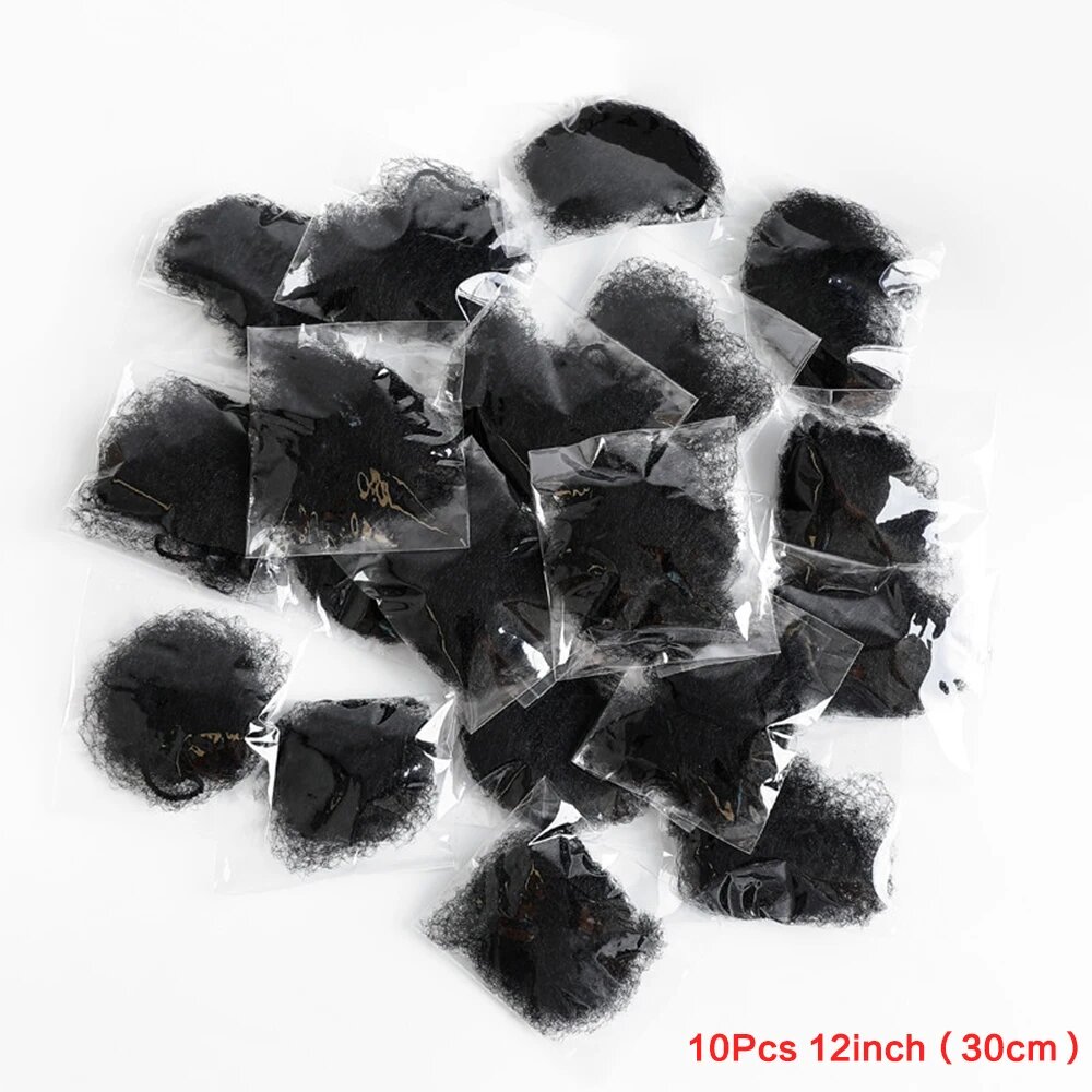 10 черных прочных сеток для волос из нейлона Black 12inch 10pcs