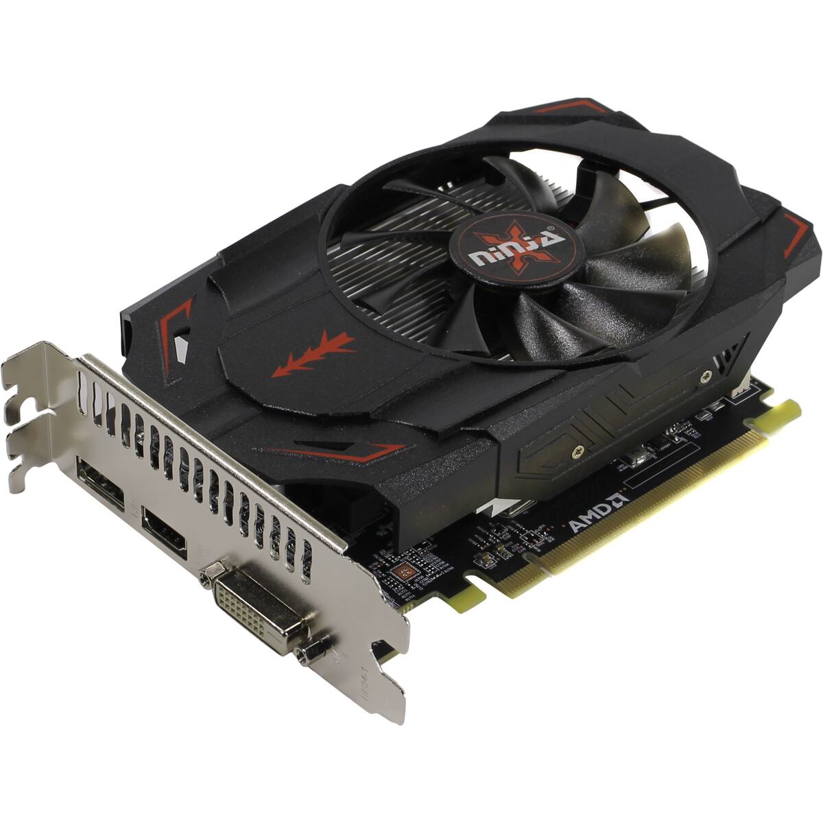 Ninja AKRX55045F (RADEON RX 550 (512)) 4 Гб, GDDR5, 128 бит, PCI Express, 1xDP,1xHDMI,1xDVI-D — фото 1