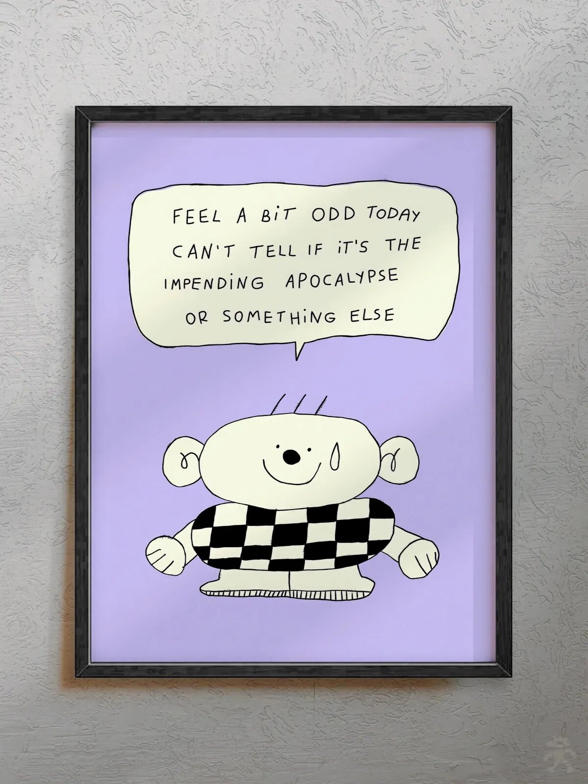 Интерьерный постер "A Bit Odd" в стиле pinterest, формат 30x40 см