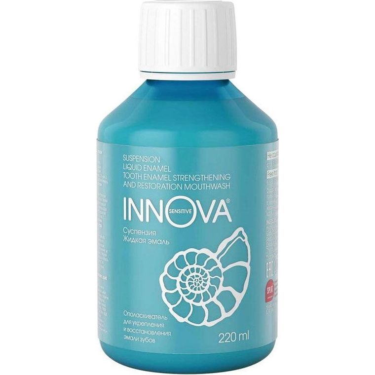 Ополаскиватель для полости рта Innova Жидкая эмаль 220 мл, ополаскиватель для ежедневного ухода за полостью рта, зубами