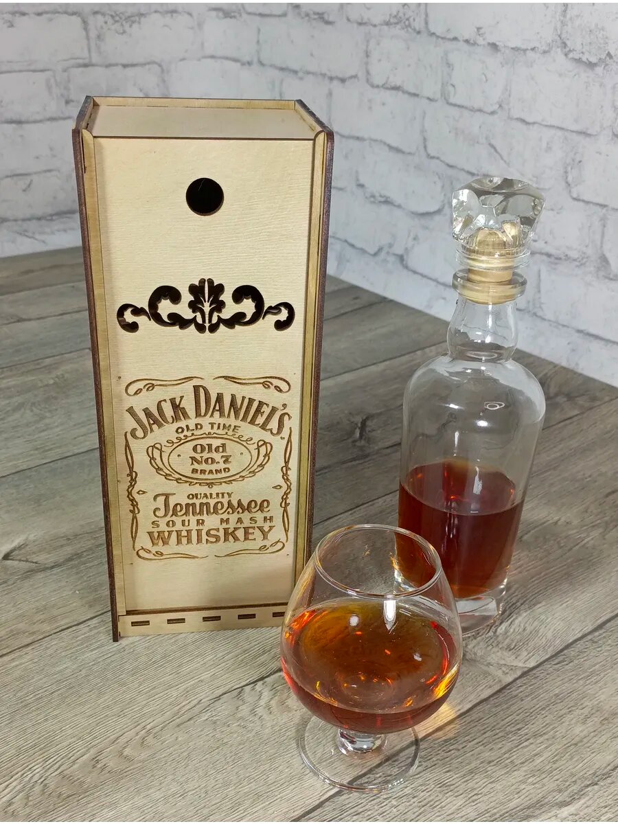 Подарочная коробка для бутылки Джек Дениэлс