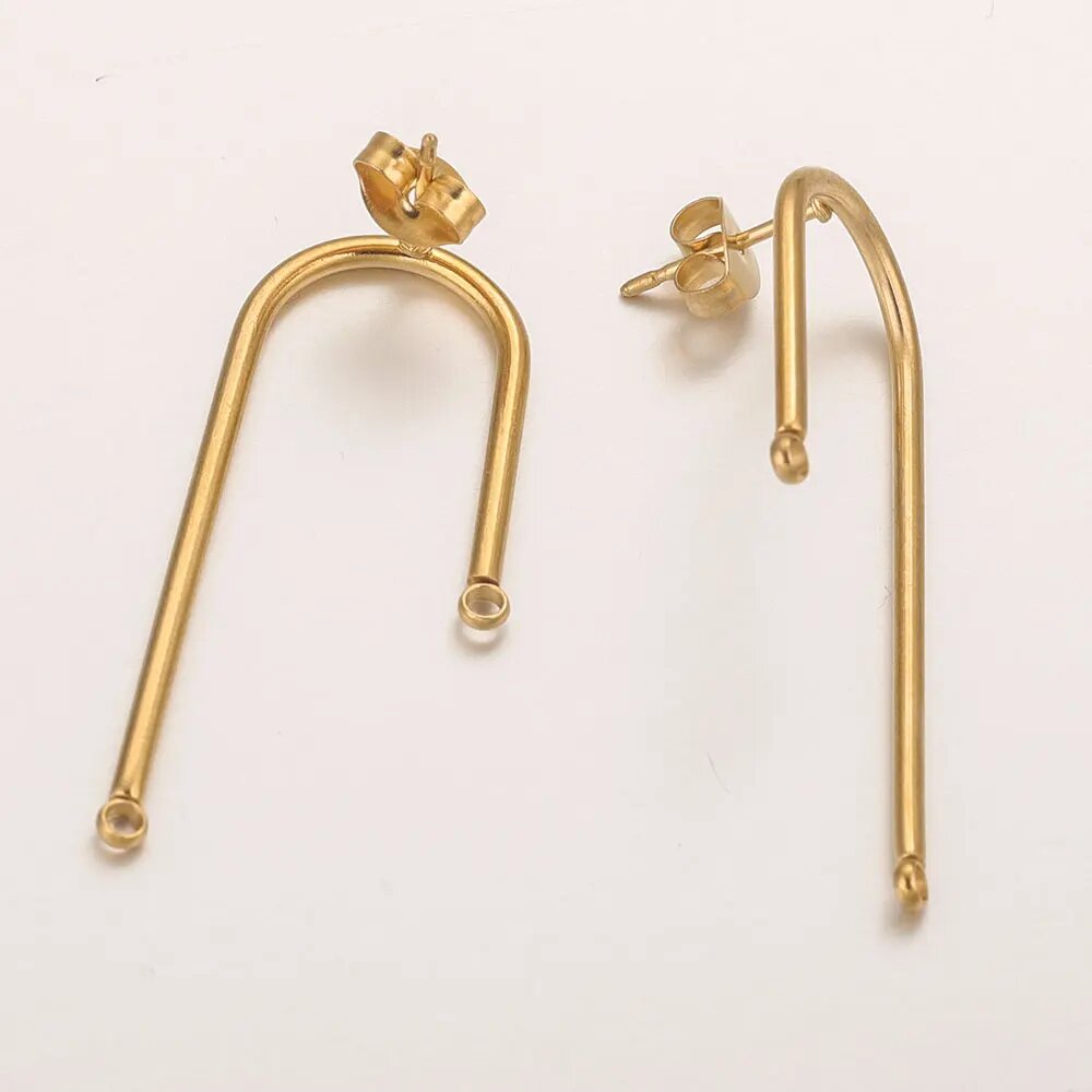 Серьги золотые Alisaya, длинные полоски, 303G
