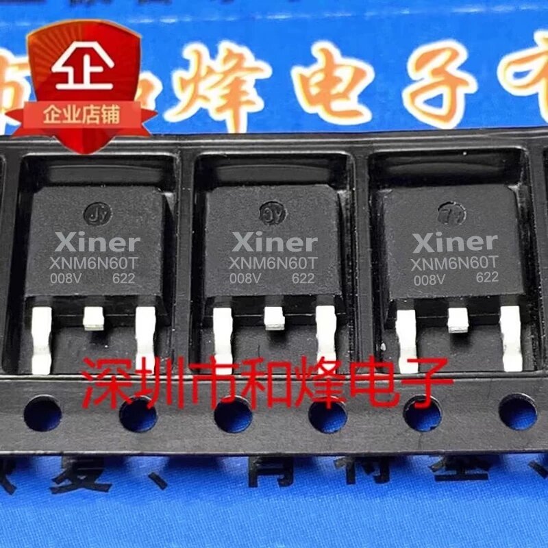 XNM6N60T,4шт./лот,600В 6А IGBT‑транзистор TO‑252 SMD, для ремонта блоков питания, инверторных плат