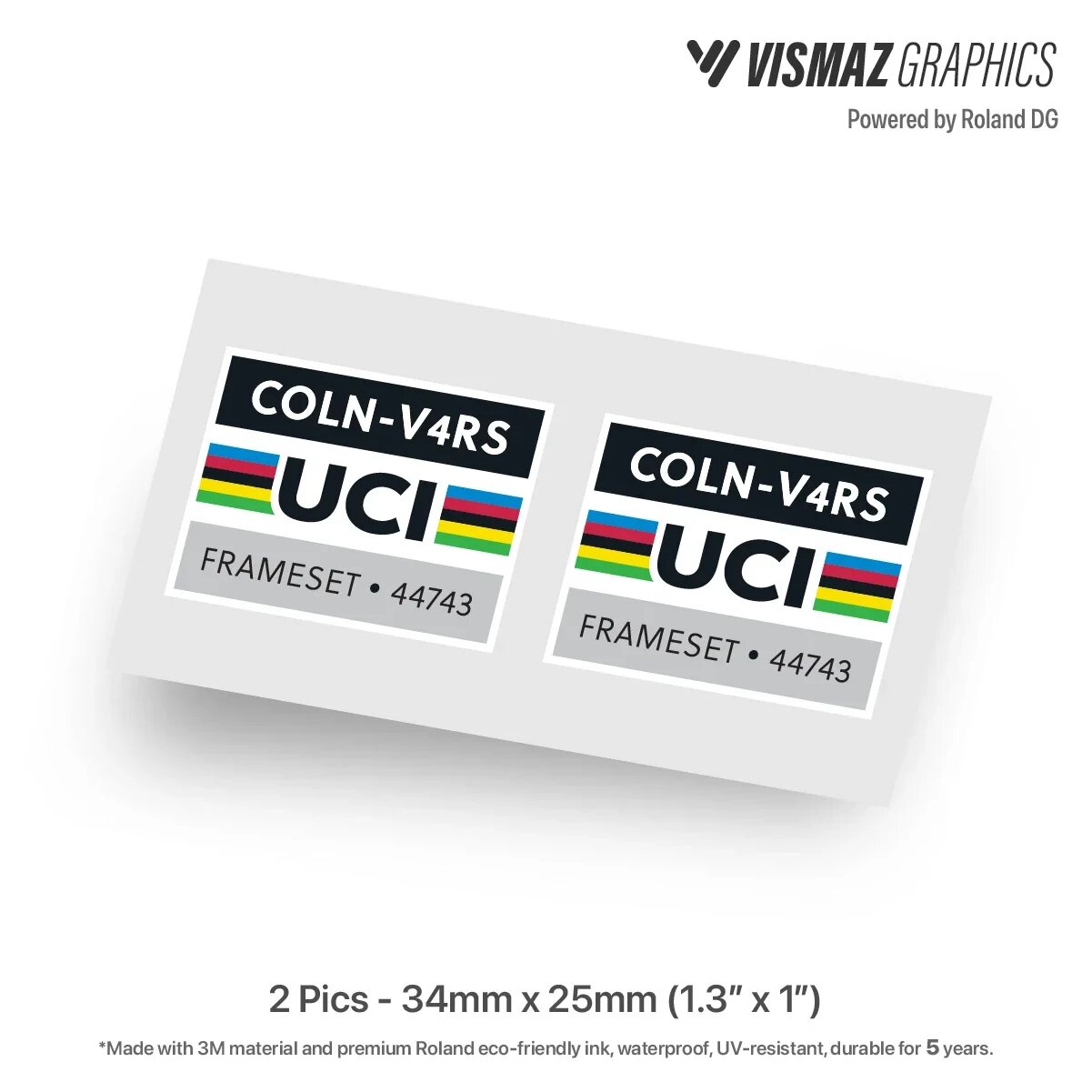 Визмаз наклейка на раму велосипеда 2Pcs COLN-V4RS