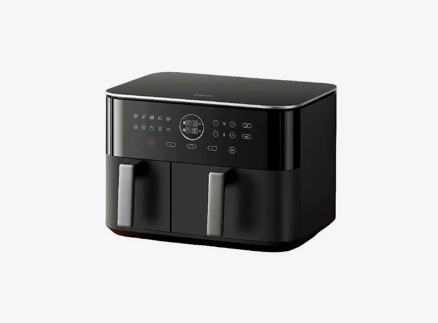 Аэрогриль электрический с двумя чашами Xiaomi Dual Zone Air Fryer, 10л, MAF-D1001, черный