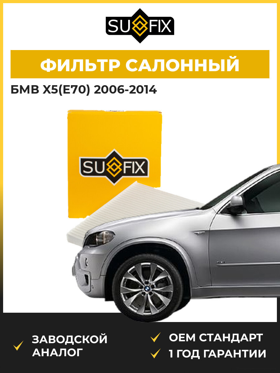 Фильтр салонный SUFIX SS1274 БМВ X5 BMW X5 E70 2006-2014