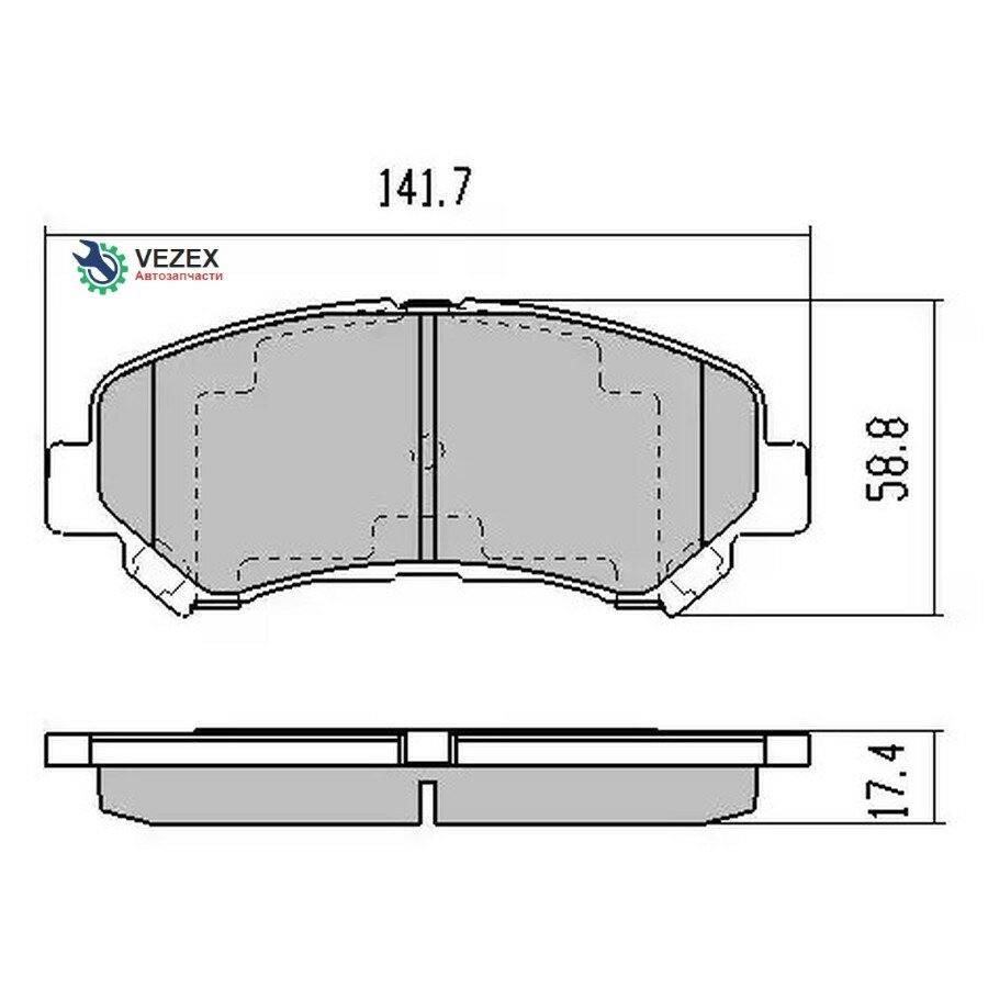FREMAX FBP1585 колодки дисковые передние!\ Nissan Qashqai/X-trail all 07>/Maxima 09-11
