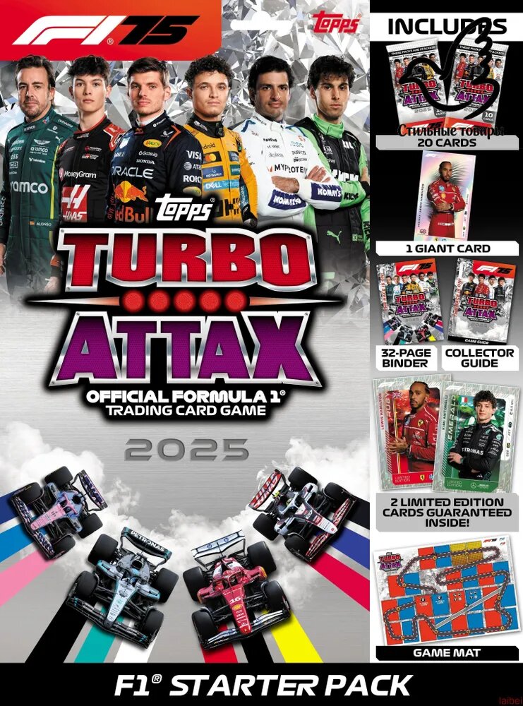 Topps Turbo Attax Formula 1 2025 - Standard Starter Pack Спортивная карточка