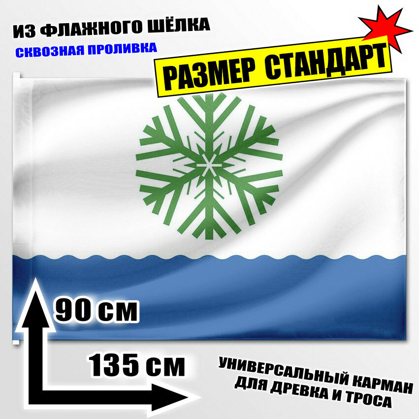 Флаг Новодвинска 135x90 см.