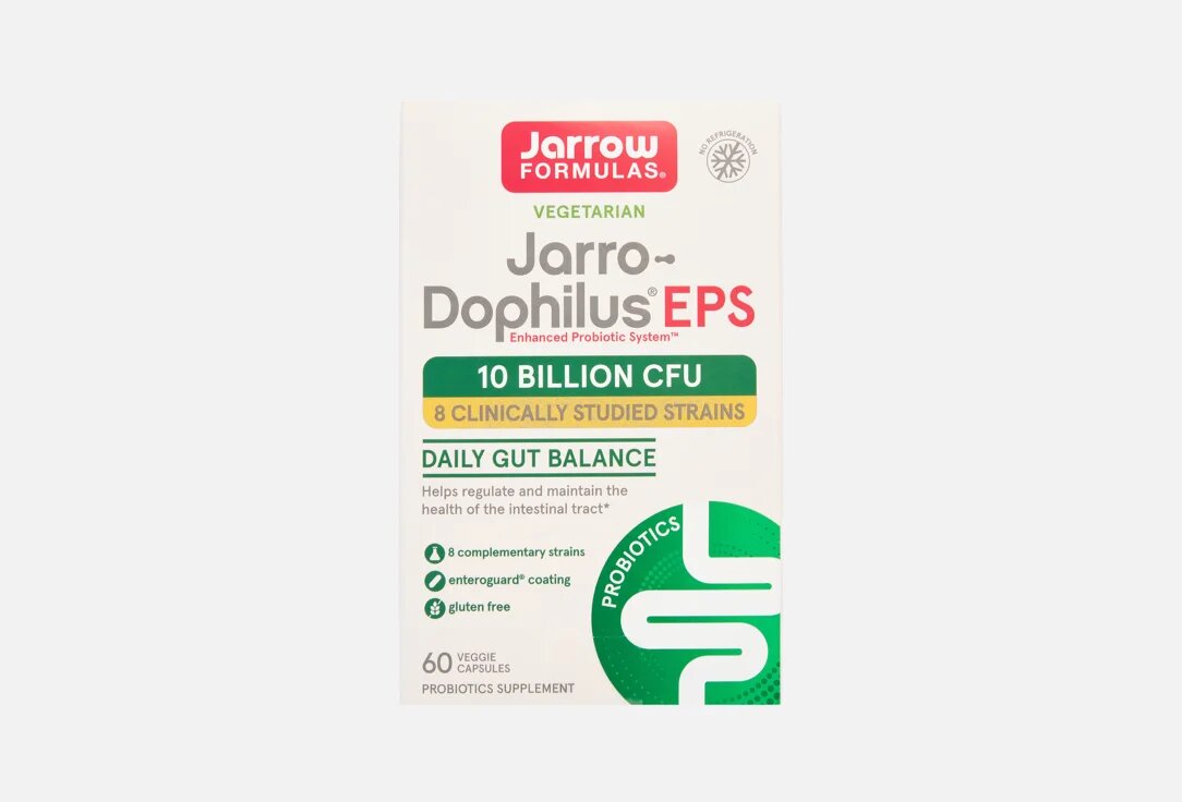 Jarrow Formulas Jarro-Dophilus EPS в капсулах БАД для поддержки пищеварения 60 шт