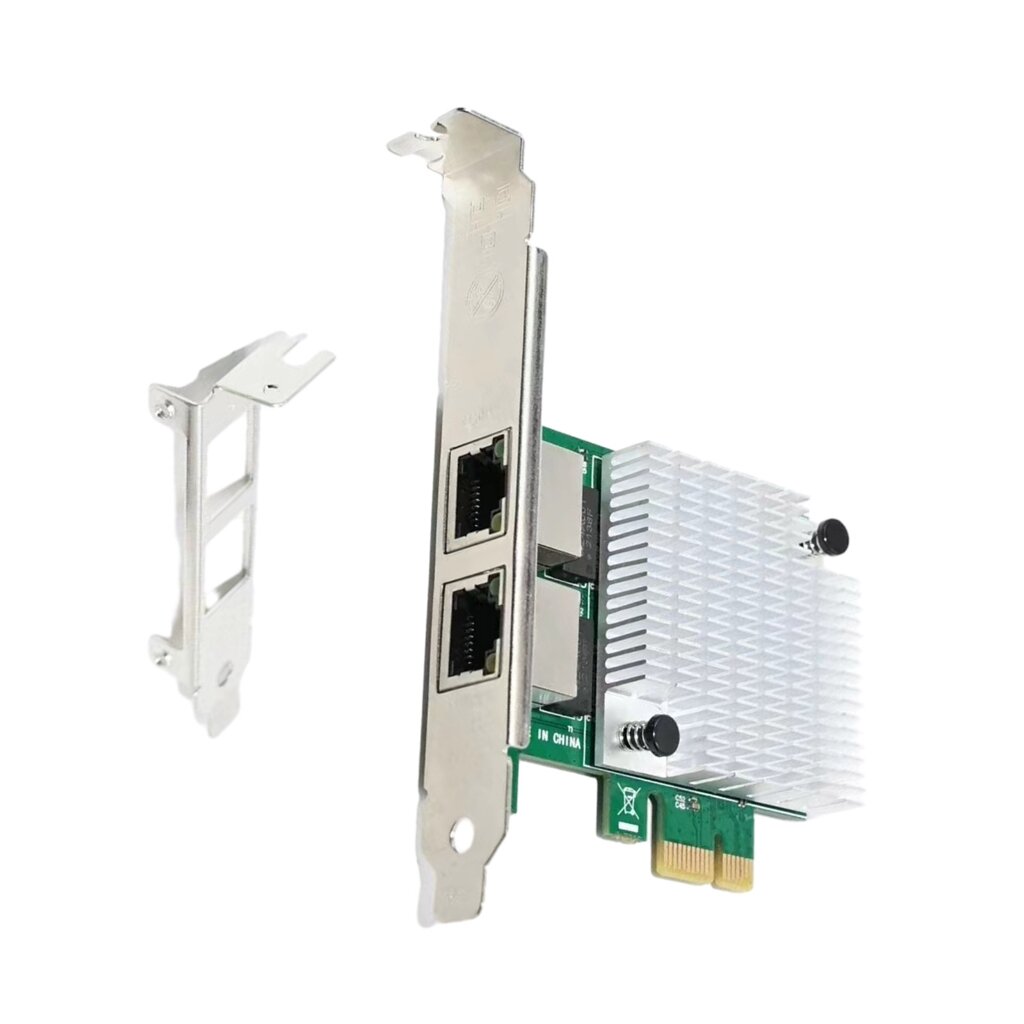 PCIE 1X Сетевая карта RTL8111F Ethernets 1000 Мбит/с Настольный компьютер 2 Порта