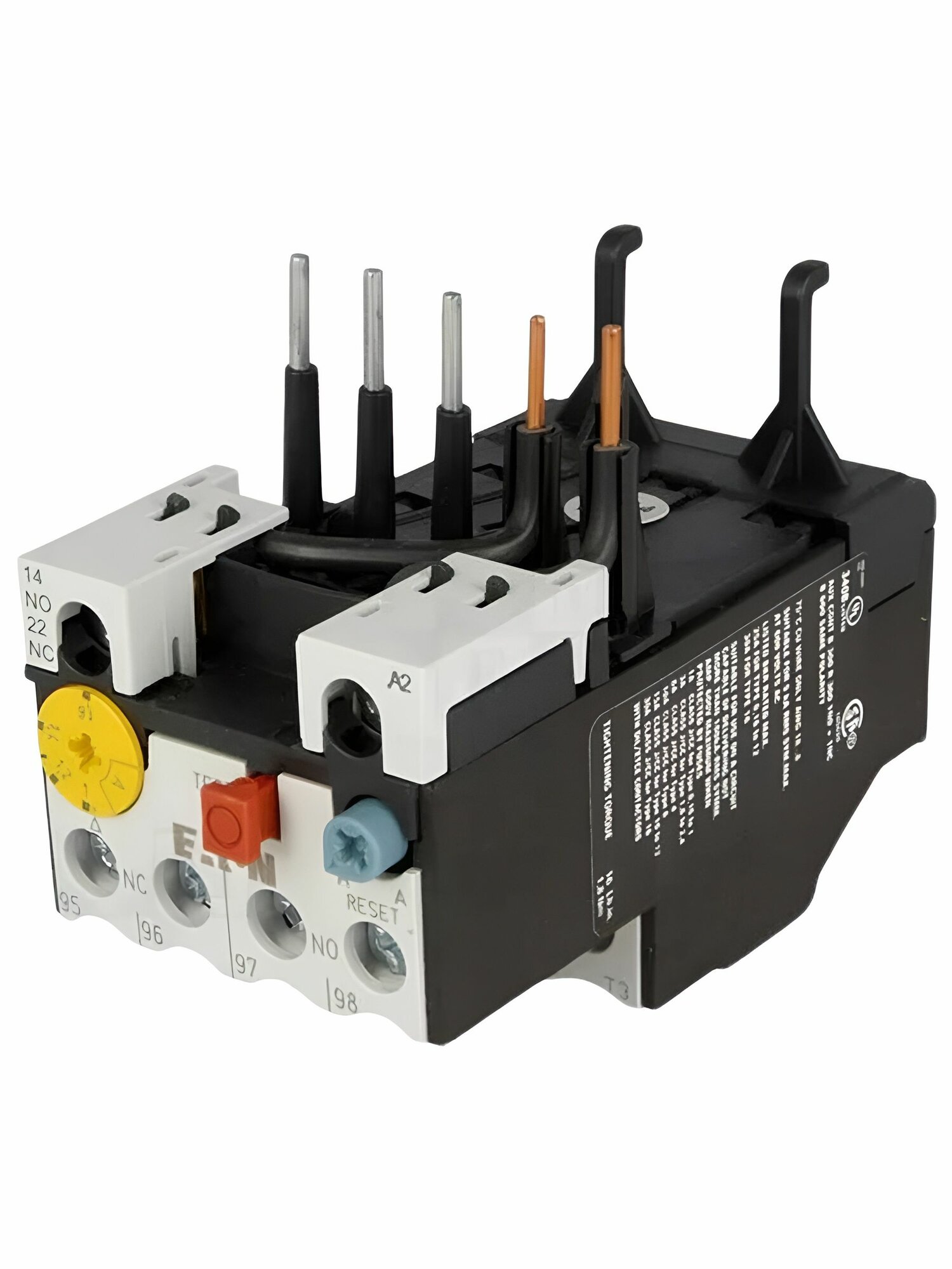 ZB12- 1,6 Eaton, Реле перегрузки тепловое 1-1.6А, контакты 1но+1нз, Артикул: 278436.