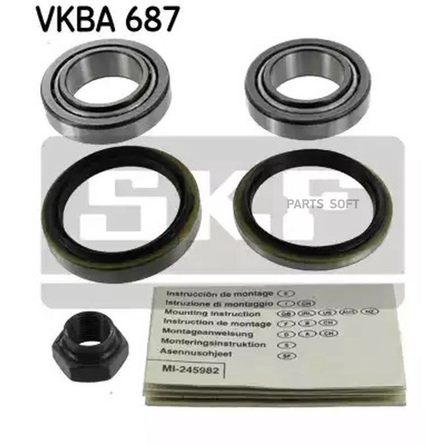 SKF VKBA687 Подшипник ступицы комплект ()
