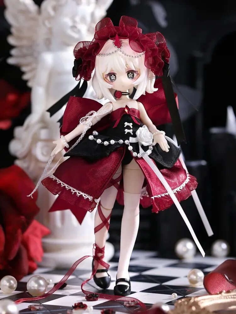 LEI-Doll 1/12 Кукла с шаровидными суставами MJD,(Creaters's Essence Series ) ,18cm, полный набор прически, одежды и аксессуаров, коллекционная, подарок для девочек