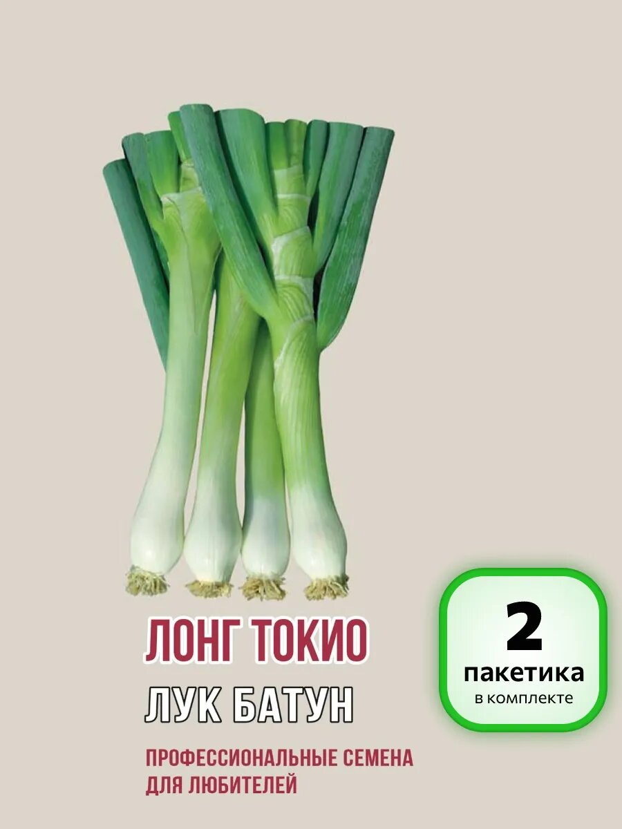 (2 шт.) - Семена Лук батун лонг токио 1,0г