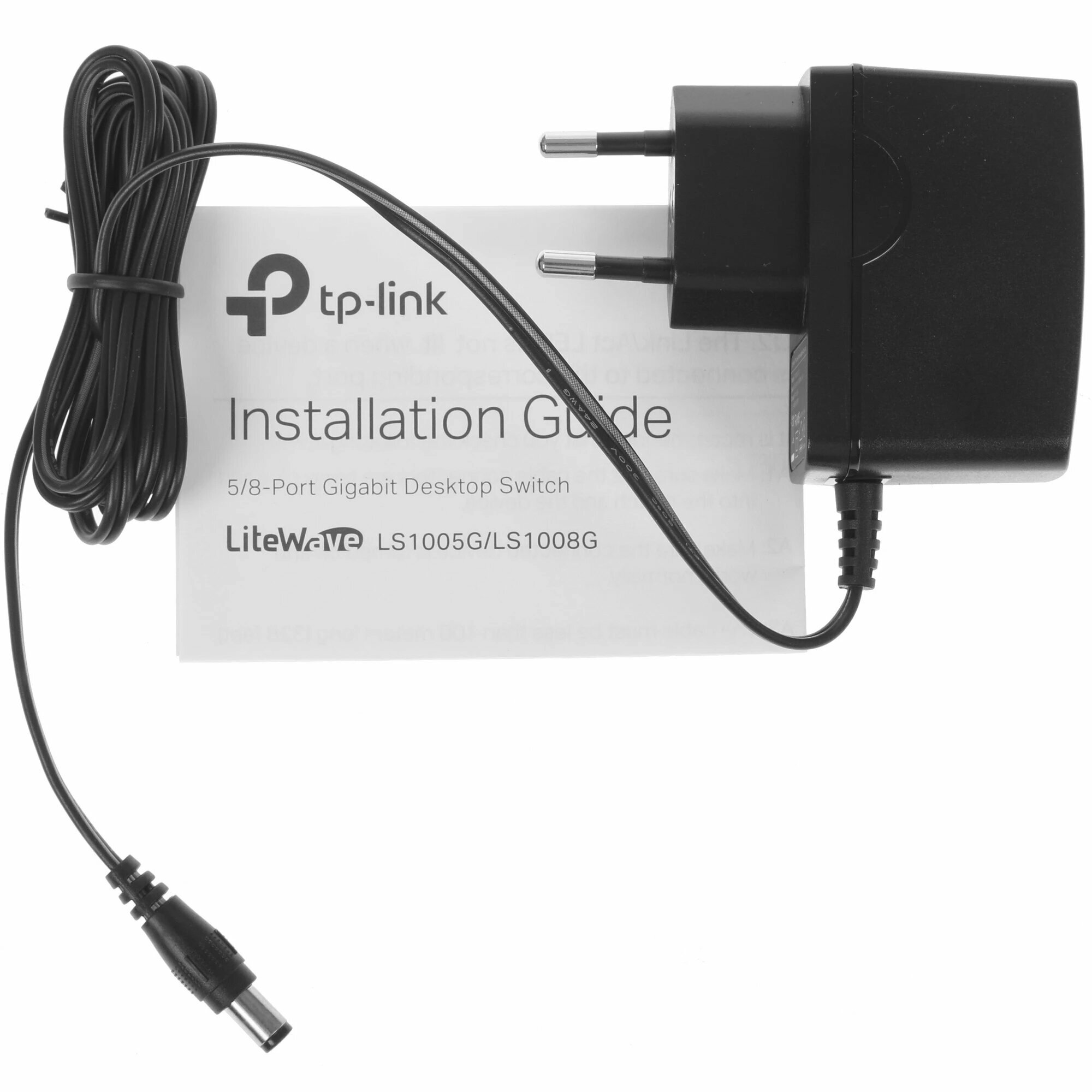 Коммутатор неуправляемый TP-Link LS1008G, гигабитный, 8хRJ45, Auto-MDI/MDIX, черный — фото 1