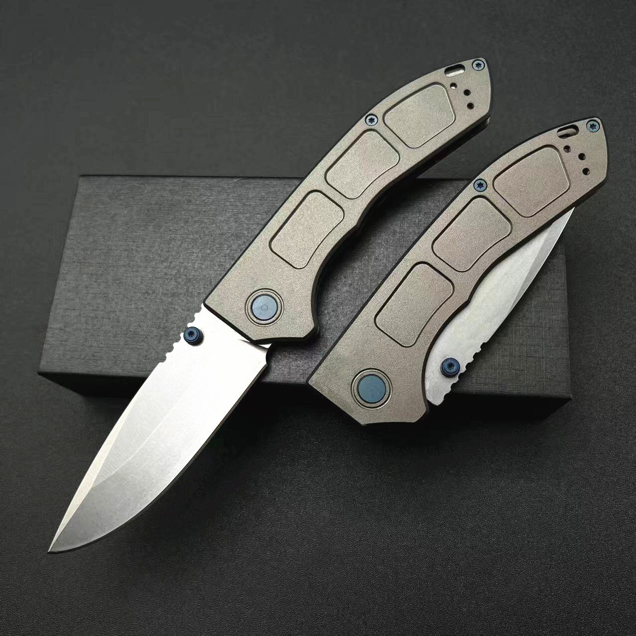 Benchmade748 Легкий складной нож с рукоятью из алюминиевого сплава, компактный инструмент для выживания и постоянного ношения с собой