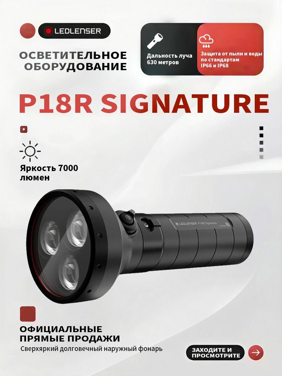 LED Lenser Фонарь-прожектор