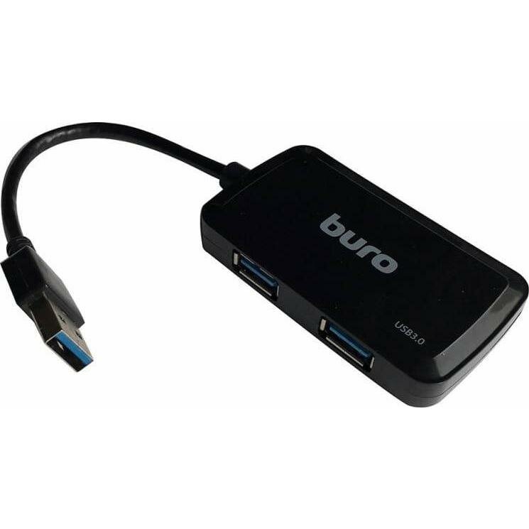 Концентратор USB Buro BU-HUB4-U3.0-S, 4x USB 3.0