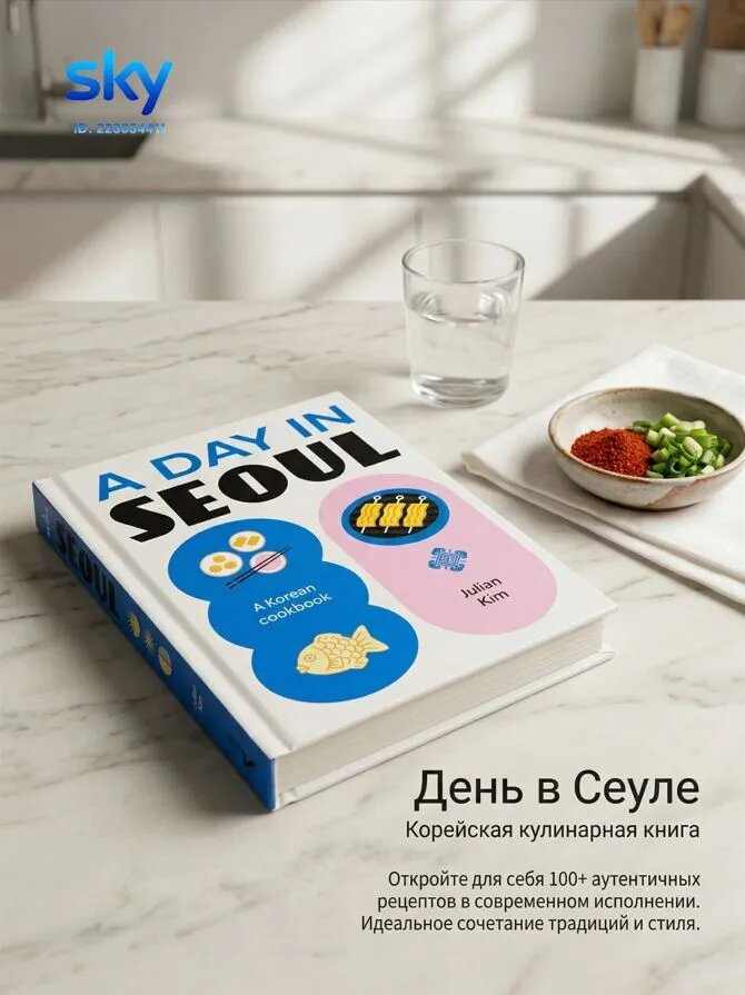 Книга кулинария A Day in Seoul корейская кухня 70 рецептов Julian Kim Smith Street Books 2026 / Английский /Твердый переплет