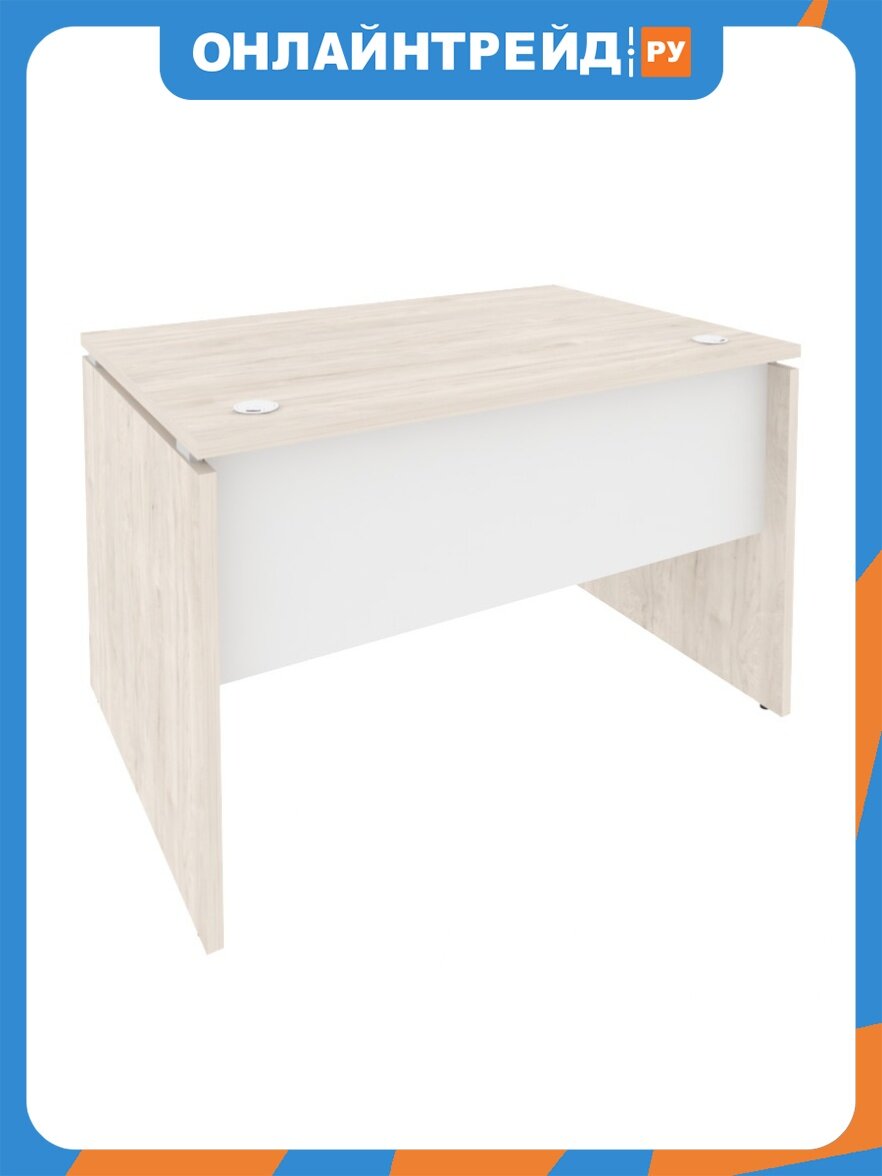 Стол письменный Riva CHAIR O. SP-2.8 Денвер светлый/Белый бриллиант 1180*800*750 Onix
