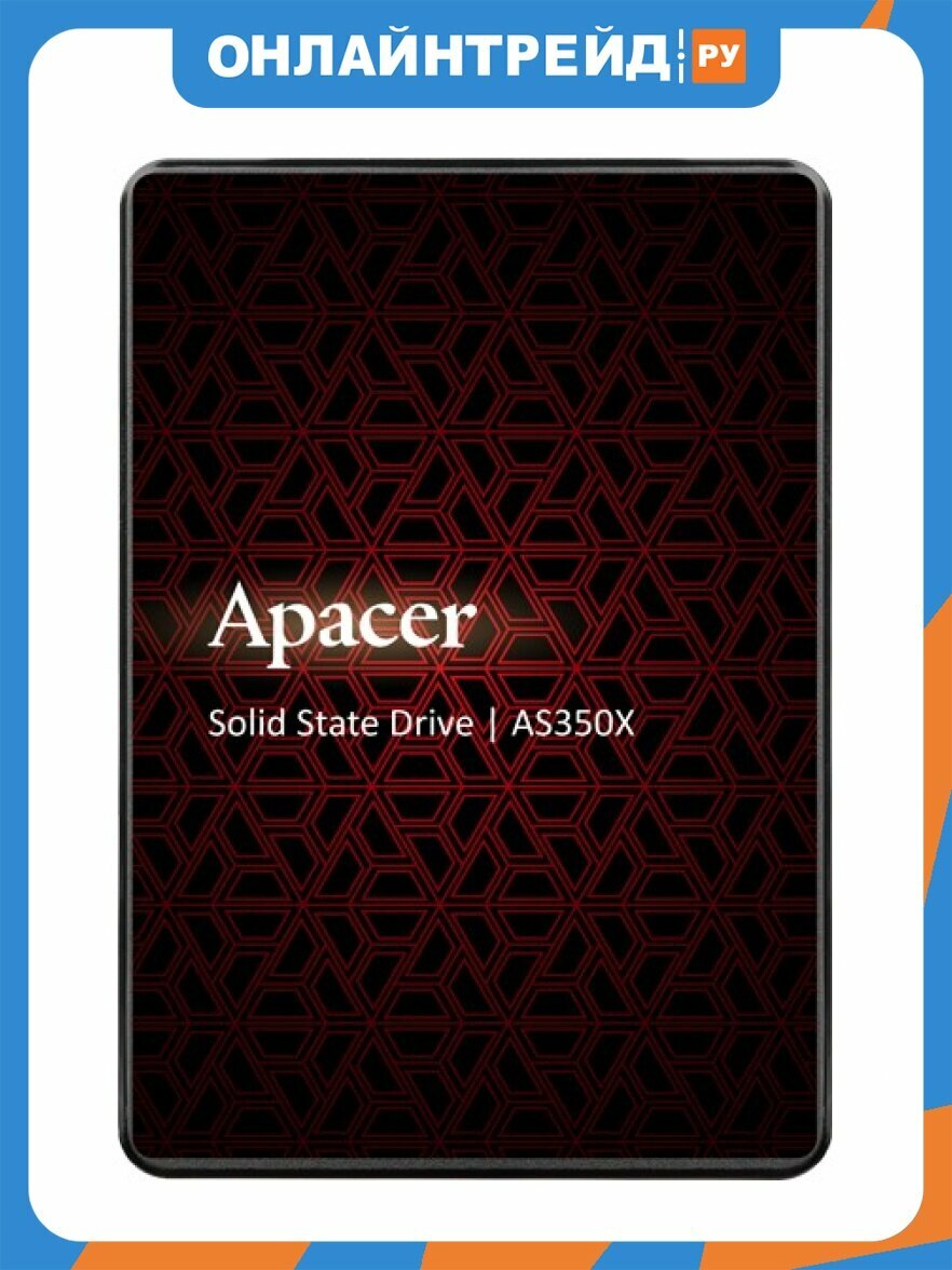 SSD диск Apacer AS350X, 128Гб, 2.5", SATA (AP128GAS350XR-1)