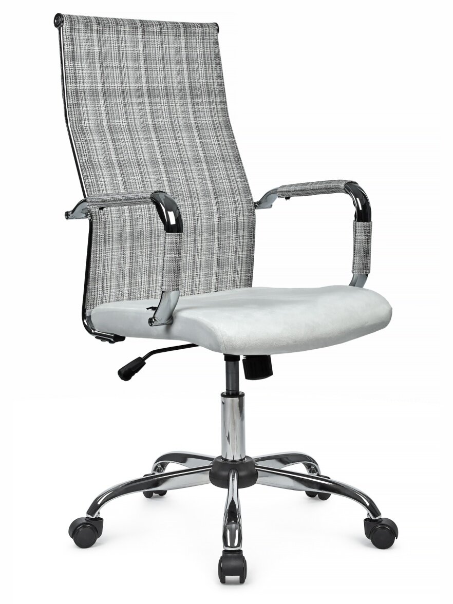 Кресло Riva Chair Art RCH 6017H Серо-белый
