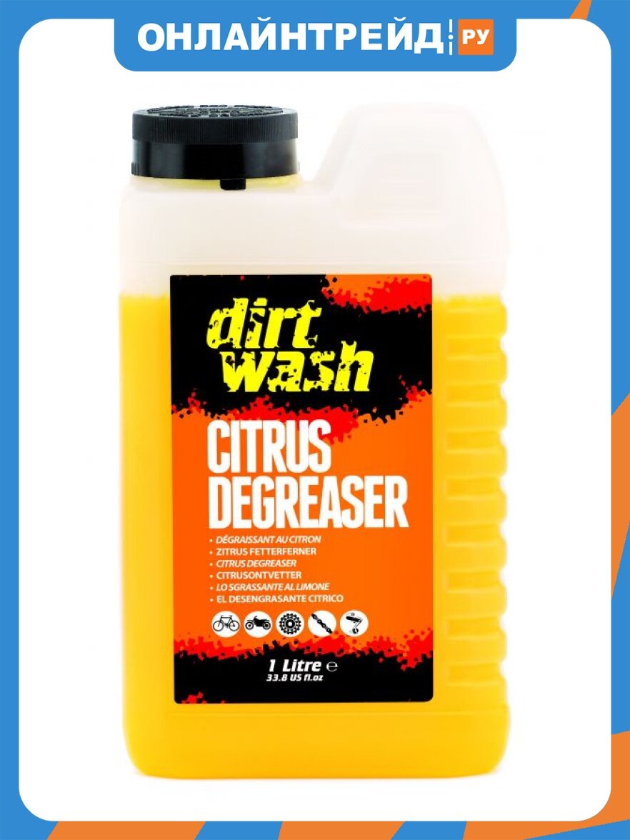 Очиститель Weldtite 7-03022 для цепи/перекл. DIRTWASH CITRUS DEGREASER жидкий 1л (20) (Англия)