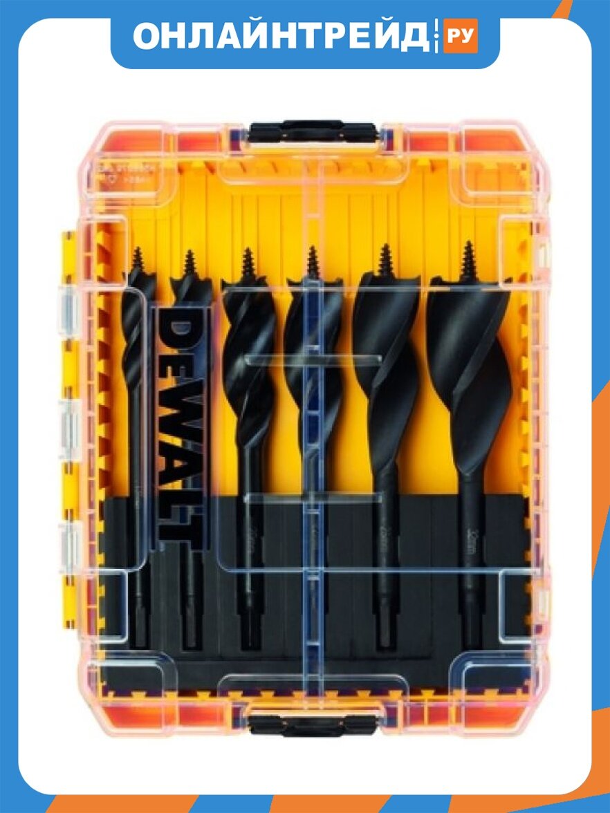 Сверла спиральные по дереву в наборе Dewalt DT90238