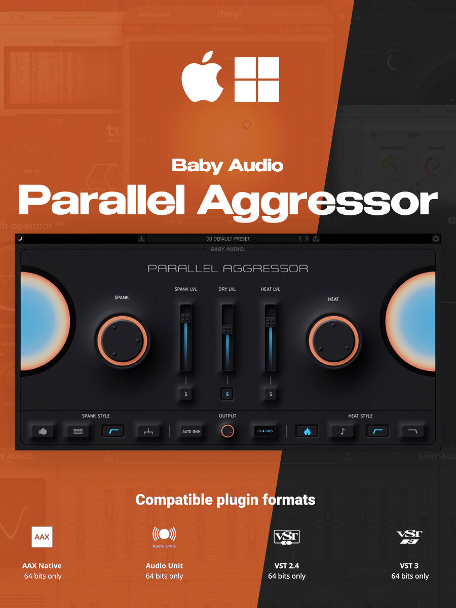 Baby Audio Parallel Aggressor (Лицензионный ключ) для macOS & Windows