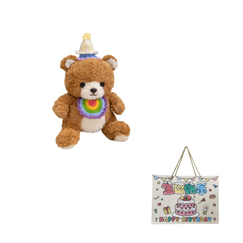 Подарочная сумка унисекс Mise Мишка 1426227982, 30CM EU, Rainbow bib