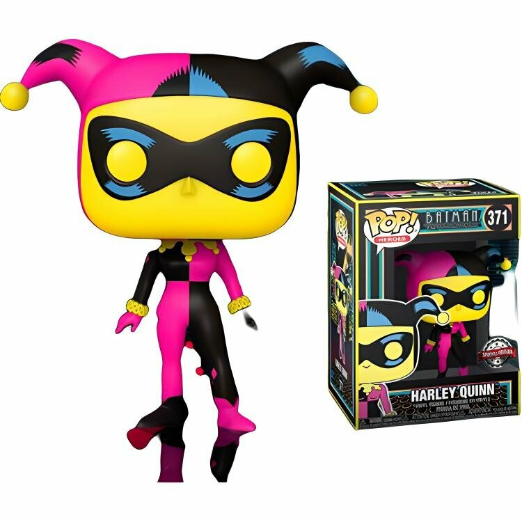 Фигурка унисекс Funko Pop! Heroes Batman The Animated Series Harley Quinn Black Light Glow Hot Topic Exclusive #371